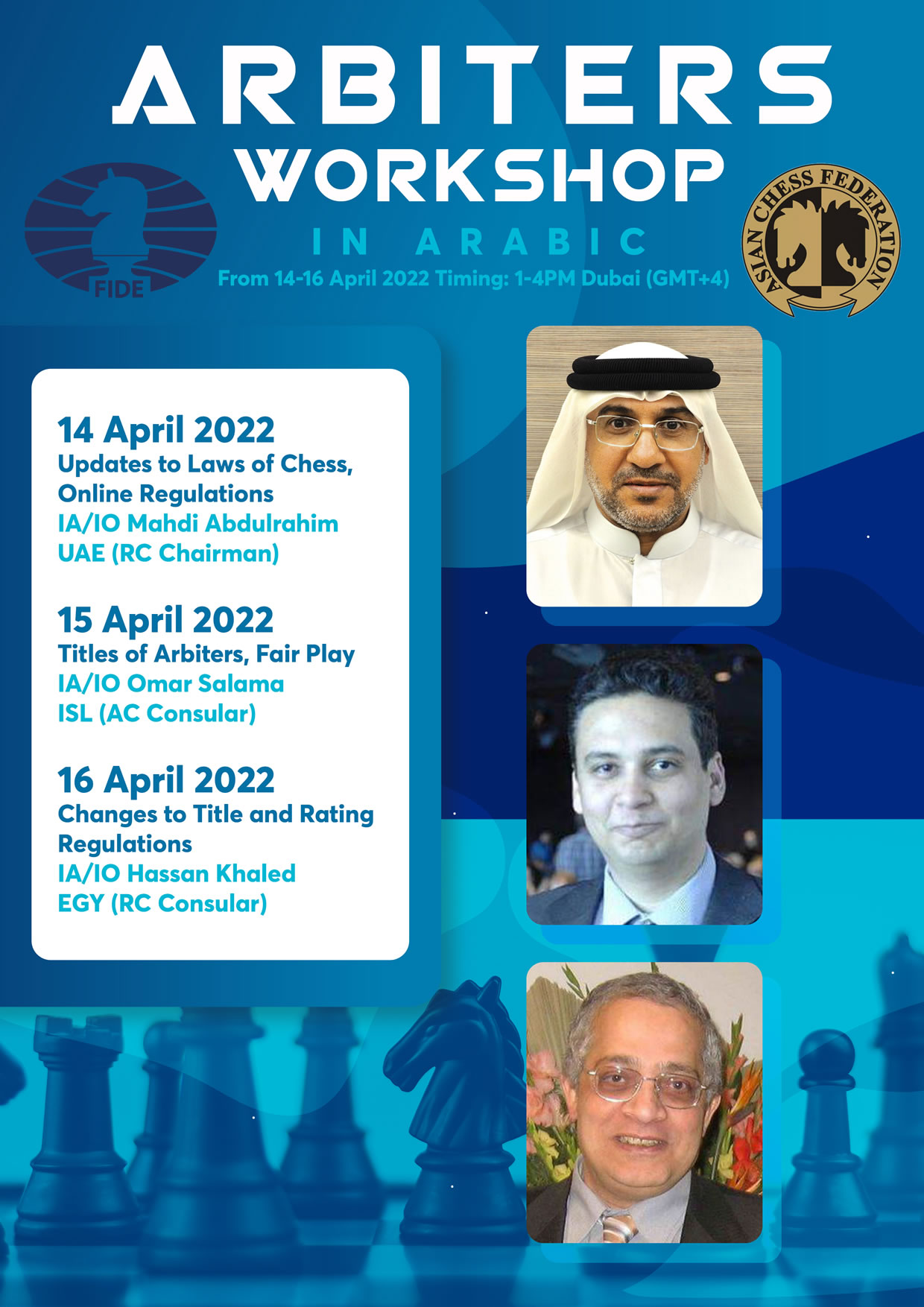 Arbiters Workshop in Arabic (Asian Chess Federation) – FIDE Arbiters ...