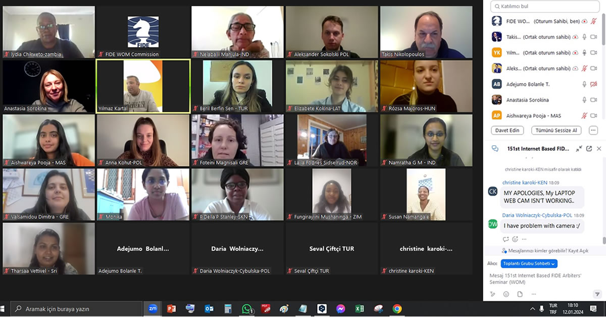 151st Internet-based FIDE Arbiters’ Seminar (WOM) – Report – FIDE ...