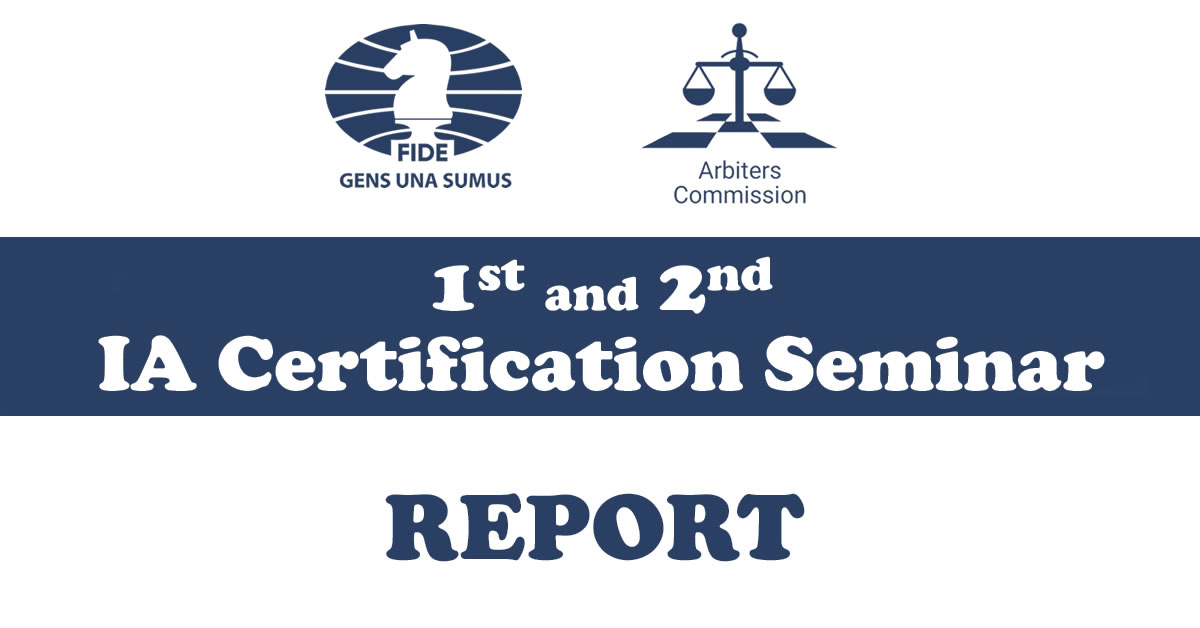 1st & 2nd IA Seminars – Report – Arbiters' Commission
