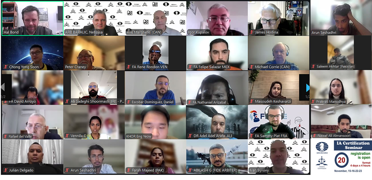 20th IA Seminar – Report – FIDE Arbiters' Commission