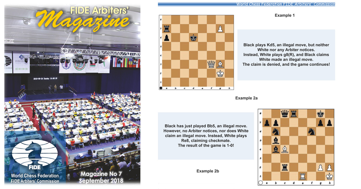 FIDE Arbiters’ Magazine No 7 – New edition of the 2018 Arbiters’ Manual ...