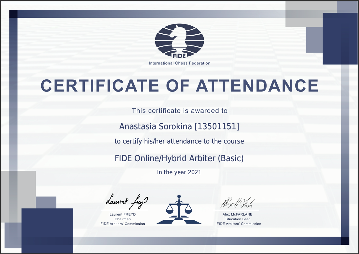 ARB Training Programme – Sessions 08 & 09 – FIDE Arbiters' Commission